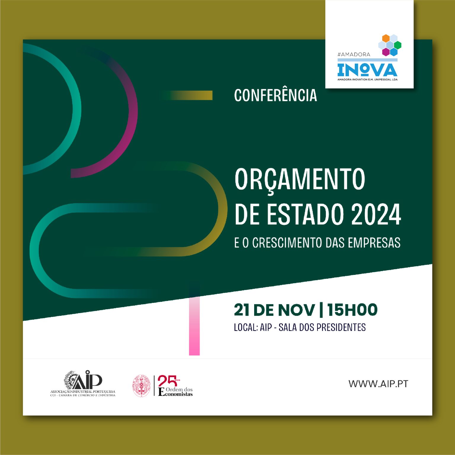 Conferência ‘OE 2024 e o crescimento das empresas’ – Amadora Inova
